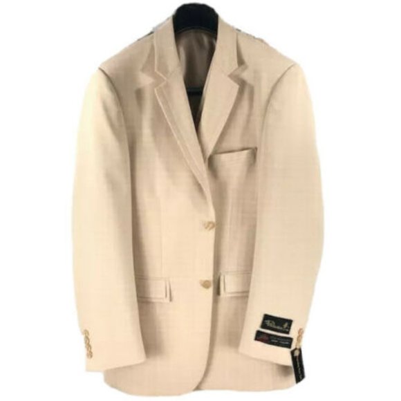 Falcone | Suits & Blazers | Falcone Mens Peach Suit 3 Piece Plaid ...